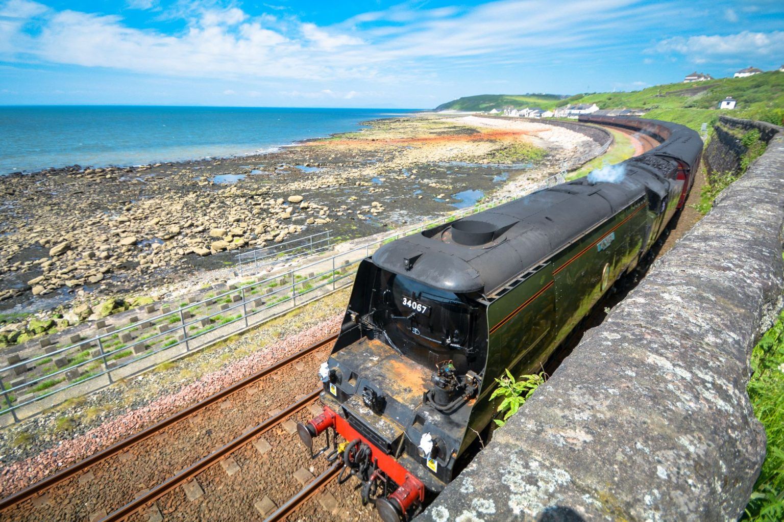 Steam train Tangmere heading to Carlisle in autumn – cumbriacrack.com