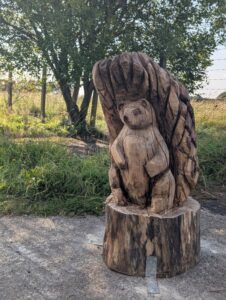 New wooden sculptures installed at Watchtree Nature Reserve ...